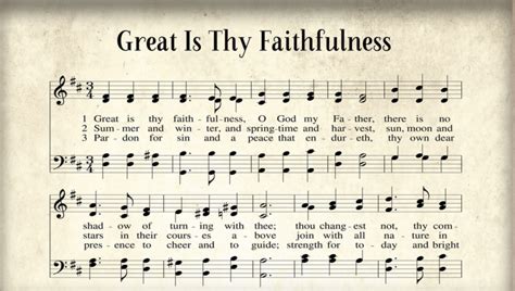 Great Is Thy Faithfulness Hymn