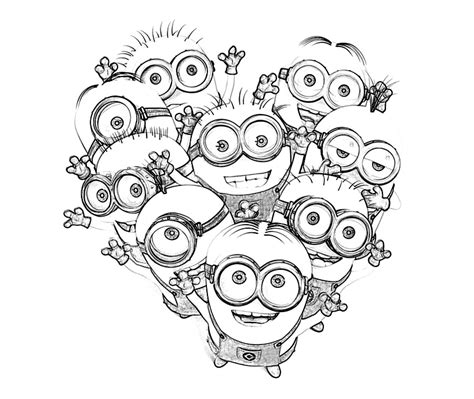 Coloriage Minions 72167 Films d animation Dessin à colorier