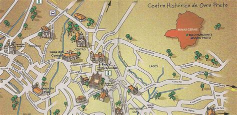 Mapa De Ouro Preto Turismo Ouro Preto