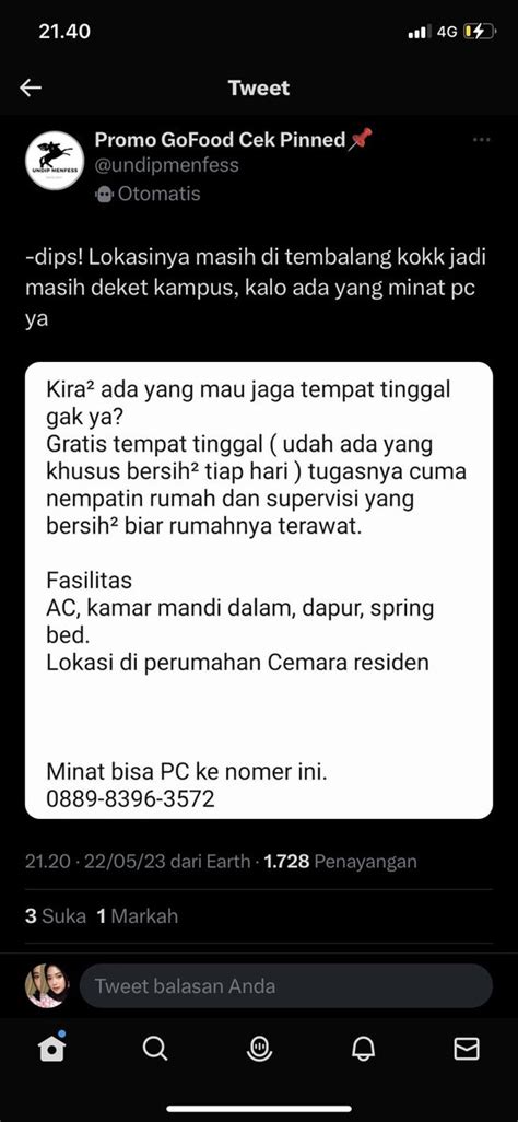 Promo GoFood Cek Pinned On Twitter Dips Kebetulan Aku Udah Ngechat