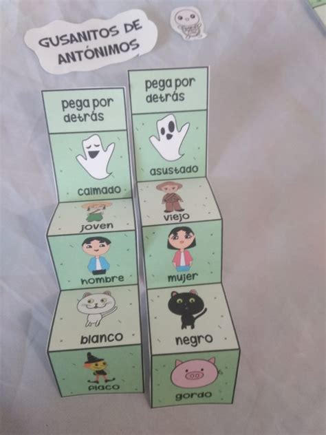 Sinónimos y Antónimos para niños material didáctico escolar