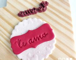 CARIMBO TE AMO Loja Lins Carimbos Elo7 Produtos Especiais
