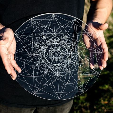 Sacred Geometry Laser Cut Stencil Wall Art Crystal Grid Etsy Australia
