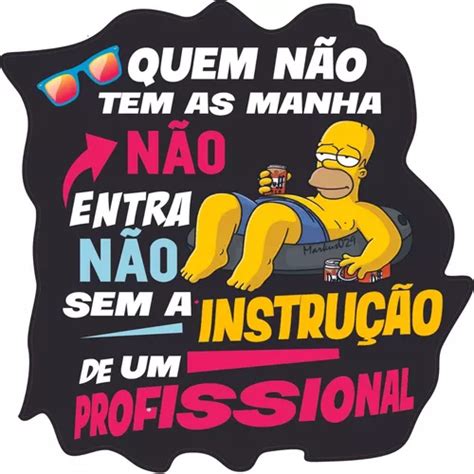 Adesivo Hommer Simpsons P Carro Moto Quem Não Tem As Manhã