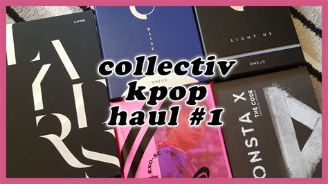 Kpop Album Haul Monsta X Ateez Oneus Exo YouTube