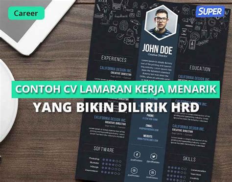 Detail Contoh Cv Kerja Menarik Koleksi Nomer 52