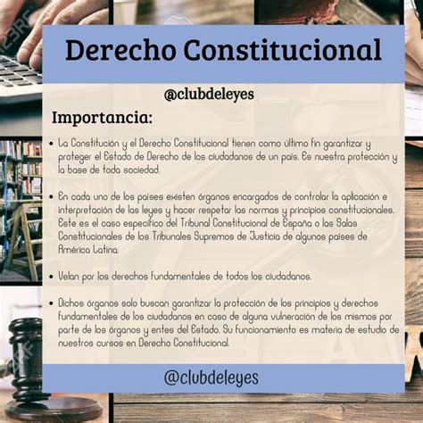Derecho Constitucional Importancia Club De Leyes UDocz