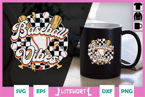 Retro Baseball Vibes SVG Graphic By Litewort Creative Fabrica