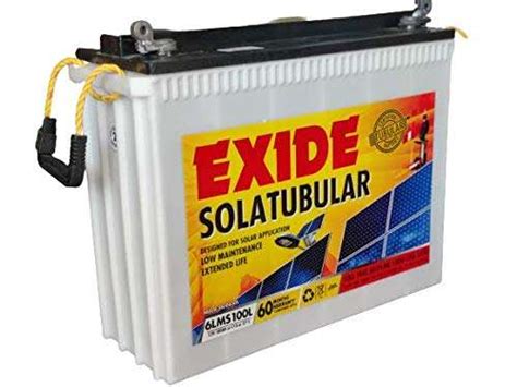 Exide Solar Lms L V Ah Solar Battery Price In Chennai