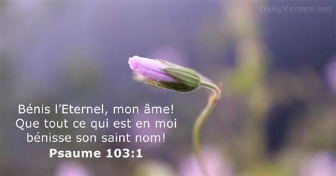 3 Janvier 2023 Verset Biblique Du Jour Psaume 103 1 DailyVerses Net