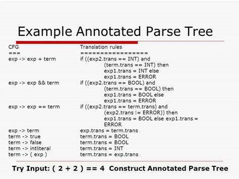 cpsc 388 compiler design and construction parsers syntax directed translation ppt download