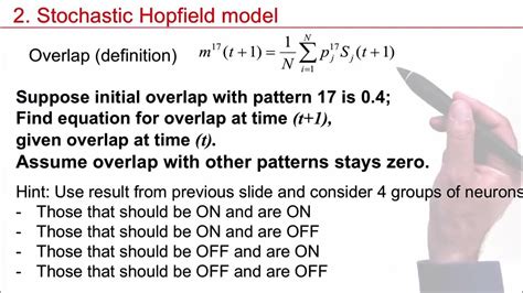 ndc2 2 stochastic hopfield model youtube