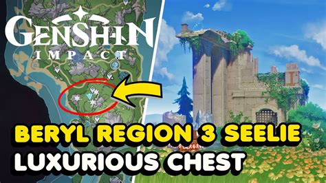 Beryl Region 3 SEELIE LUXURIOUS CHEST Puzzle Solution In Genshin Impact