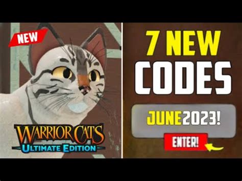 ALL NEW WARRIOR CATS CODES 2023 ROBLOX WARRIOR CATS ULTIMATE