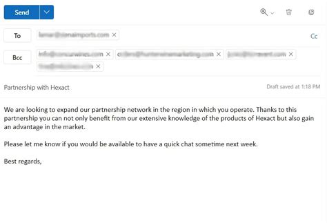 how to send an email to multiple recipients individually hexospark