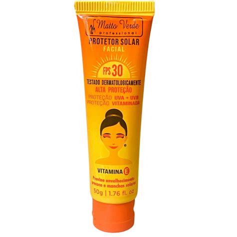 Protetor Solar Facial Fps Matto Verde Bru R Makeup