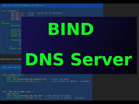 Setup Dns Bind On Ubuntu Linux Youtube