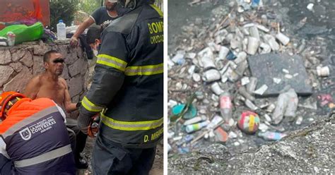 Man Falls Into Ravine In Cdmx He Was Going For His Ball That Flew