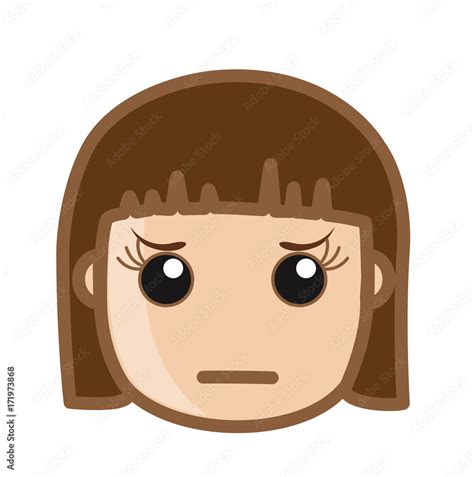 Free Vector Cute Girl Face With Bun Hair Cute Cartoon Faces