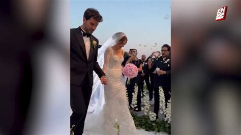 Eda Ece ile Buğrahan Tuncer evlendi VİDEONUZ