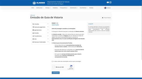 Emissão de guia de vistoria no Detran AL procedimento essencial para