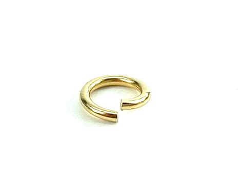 14K Solid Gold 5mm Jump Ring Sku1 41 2005 Etsy