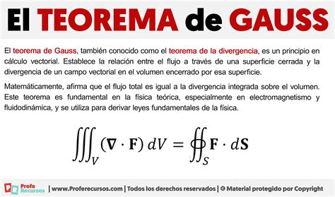 El Teorema De Gauss