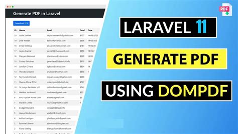 How To Generate A PDF File In Laravel 11