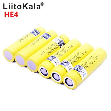 LiitoKala batería recargable de iones de litio 100 original para HE4
