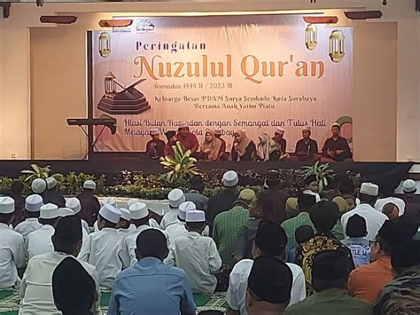 Peringati Nuzulul Quran PDAM Surabaya Gelar Buka Bersama Dengan Anak Yatim