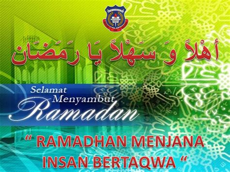 AHLAN WA SAHLAN YA RAMADHAN