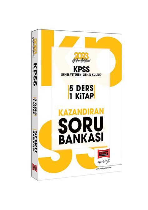 Yargı Yayınları 2023 KPSS GY GK Tüm Dersler 5 Ders 1 Kitap Kazandıran