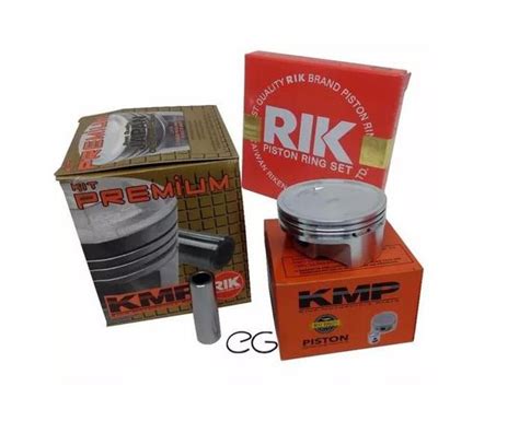 Kit Pistão Kmp Anéis Rik Premium 0 50 Cg Bros Nxr Fan160 Pistão de