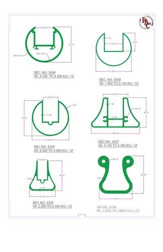 Multi Shape Available Many Designs Aluminium Extrusion Sections For
