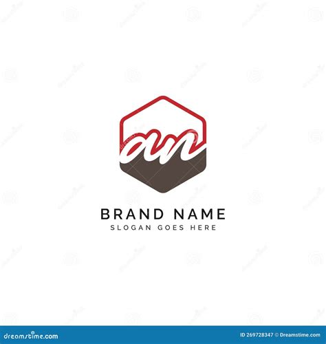 A N AN Initial Letter Handwritten And Signature Vector Image Template