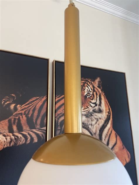 Pendente Jabuticaba Palle Dourado Globo Branco