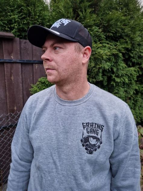 Grains Gang Bluza Dresowa S Szara Classic Ma E Logo Carp Grains