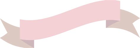Pink Pastel Ribbon And Banner 11617821 PNG