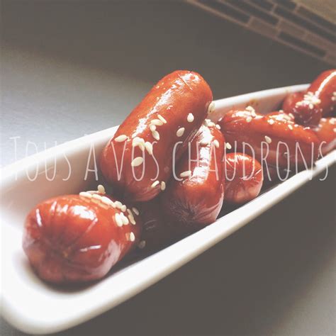 Saucisses cocktail miel sésame Tous à vos chaudrons
