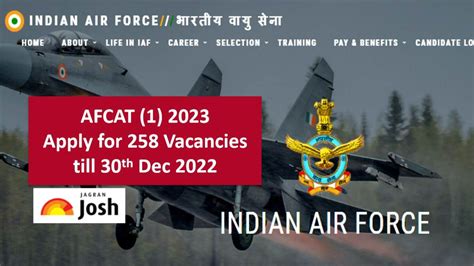 IAF AFCAT 1 2023 Recruitment Registration Afcat Cdac In Know How To
