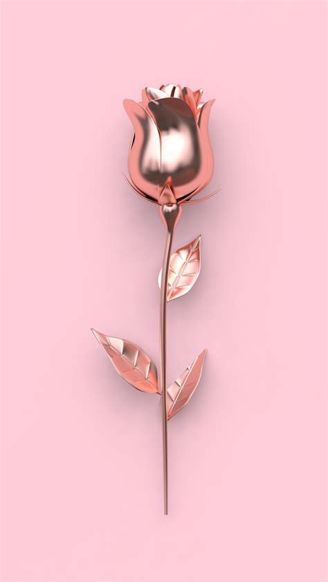 Rose In 2020 Iphone Wallpaper Girly Gold Wallpaper Background