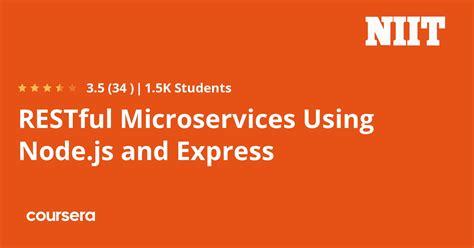 RESTful Microservices Using Node Js And Express Specialization Coursya