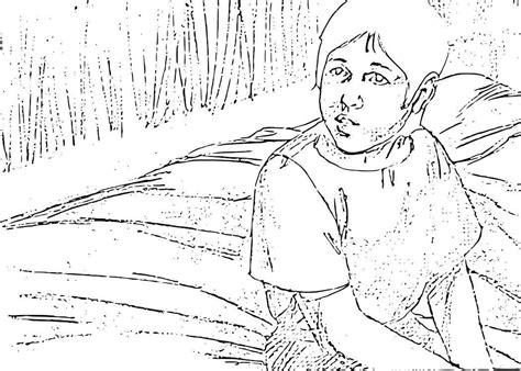Coloring Pictures Of Samuel Sleeping In The Temple Clip Art Library