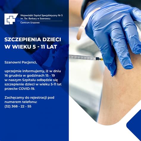 Szczepienia dla dzieci w wieku 5 11 lat przeciw COVID 19 Wojewódzki