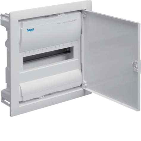 Coffret à encastrer volta 2 1 rangée 12 modules h 356mm l 348mm