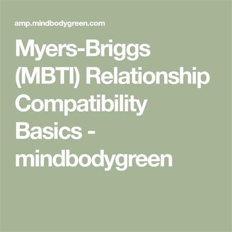Myers Briggs Compatibility Does It Matter In Relationships Mbti