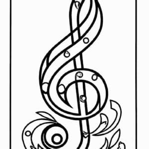 40 Desenhos De Clave De Sol Para Imprimir E Colorir Pintar