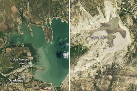 Cerro Prieto La NASA retrata desde el espacio la sequía extrema en