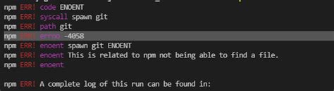 Npm Err Errno Installation Error Issue Melihberberolu