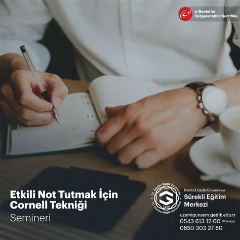 Etkili Not Tutmak için Cornell Tekniği